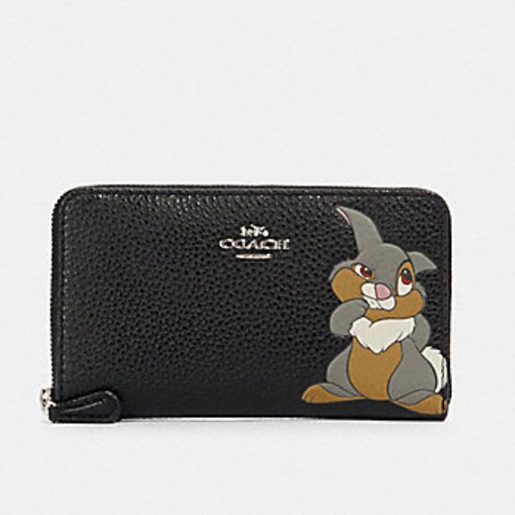 Coach | Bags | Coach Disney Medium Zip Around Wallet With Thumper ...